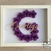 Initial & Name Flower Box Paper Flower Shadow Box - Etsy