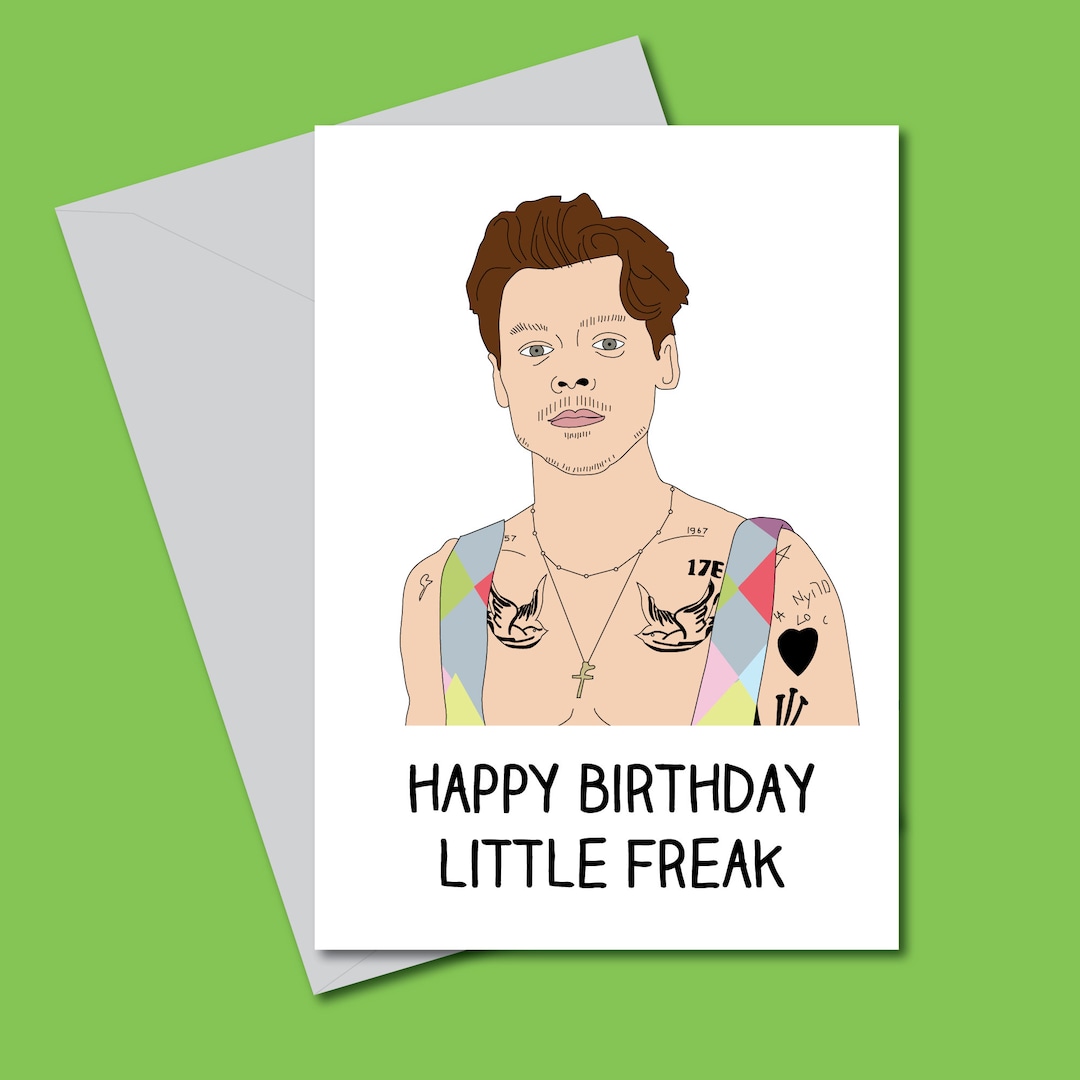 Harry Styles Birthday Card - Etsy