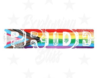 Inclusive Pride Flag Button Template for 0.75, 1, 1.25 or 2.25 Buttons ...