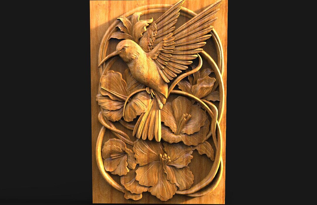 Hummingbird 3D Model, STL File for CNC Router 3D Printer - Etsy