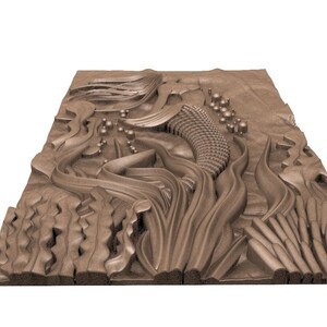 Digital File Mermaid CNC 3d Model STL - Etsy