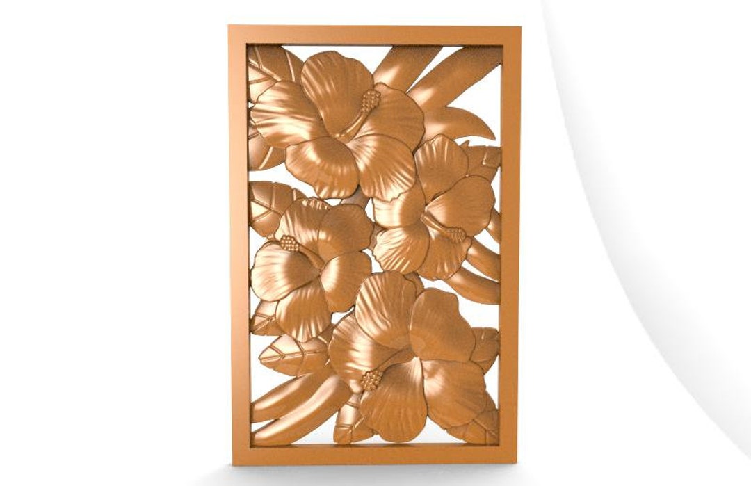 Digital File Flowers CNC 3d Model STL - Etsy