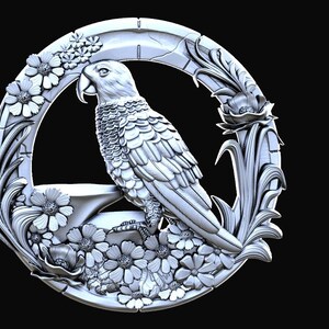 Digital File Parrot CNC 3d Model Stl - Etsy UK