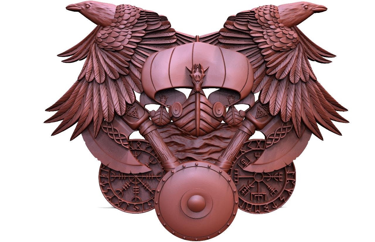 Digital File Viking Ship CNC 3d Model Stl - Etsy