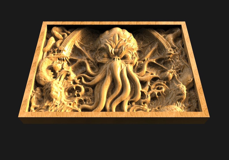 Cthulhu 3d Model STL, for CNC Router or 3D Printing - Etsy