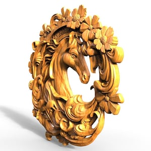 Digital File Horse CNC 3d Model STL - Etsy