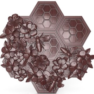 Digital File Bee Honeycomb CNC 3D Model STL - Etsy