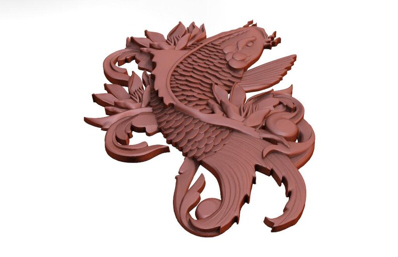 Digital File Koi Fish Cnc Rd Model Stl - Etsy