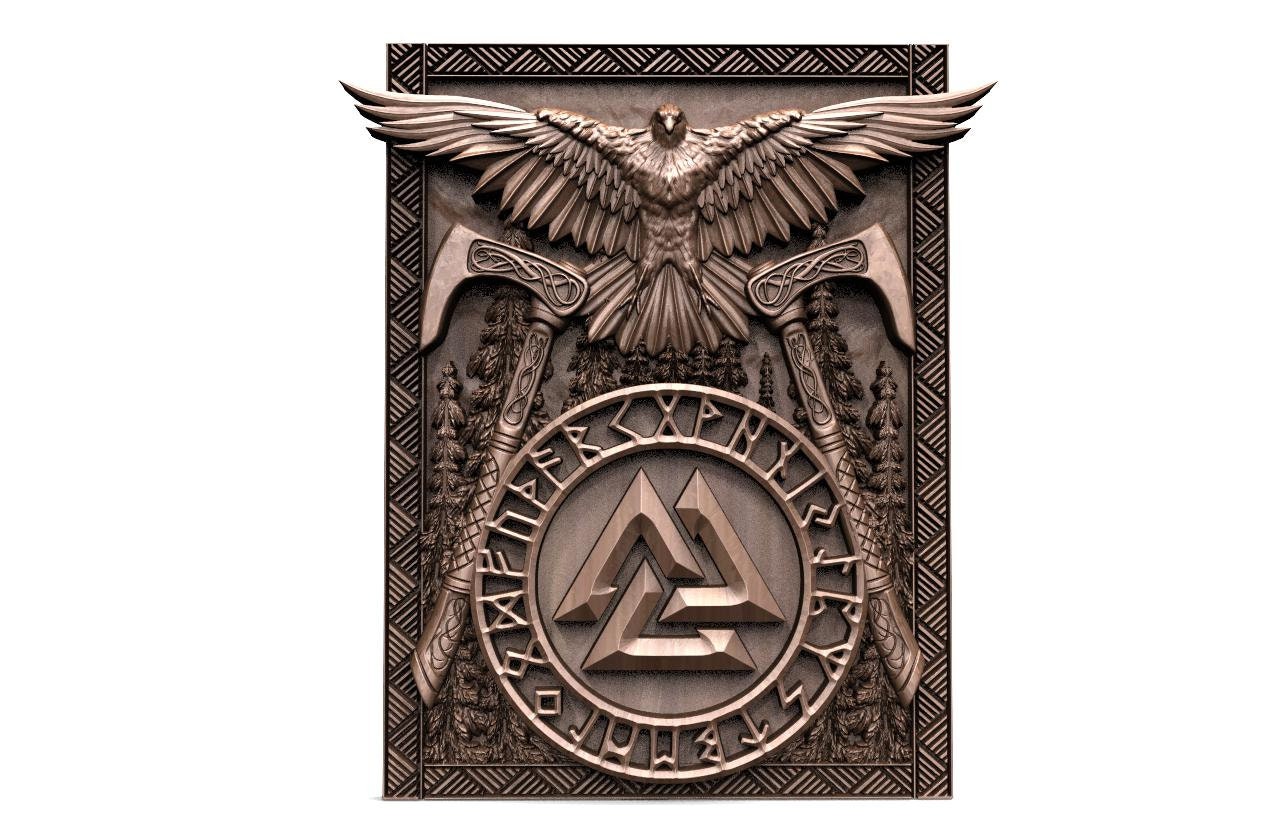 Digital File Viking Valknut CNC 3r Model Stl - Etsy