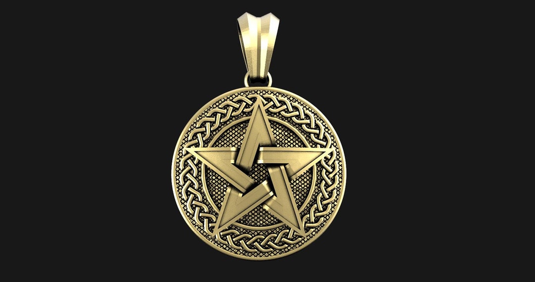 Digital File Pentagram Pendant Jewelry 3d Model Stl - Etsy
