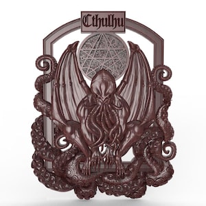 Digital File Cthulhu CNC 3d Mdoel Stl - Etsy