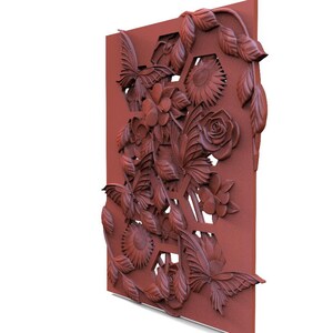 Digital File Flowers CNC 3d Model Stl - Etsy