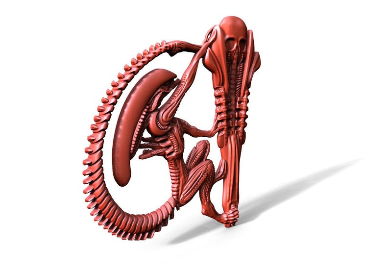Digital File Alien CNC 3d Model Stl - Etsy