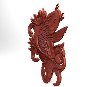 Digital File Koi Fish Cnc Rd Model Stl - Etsy