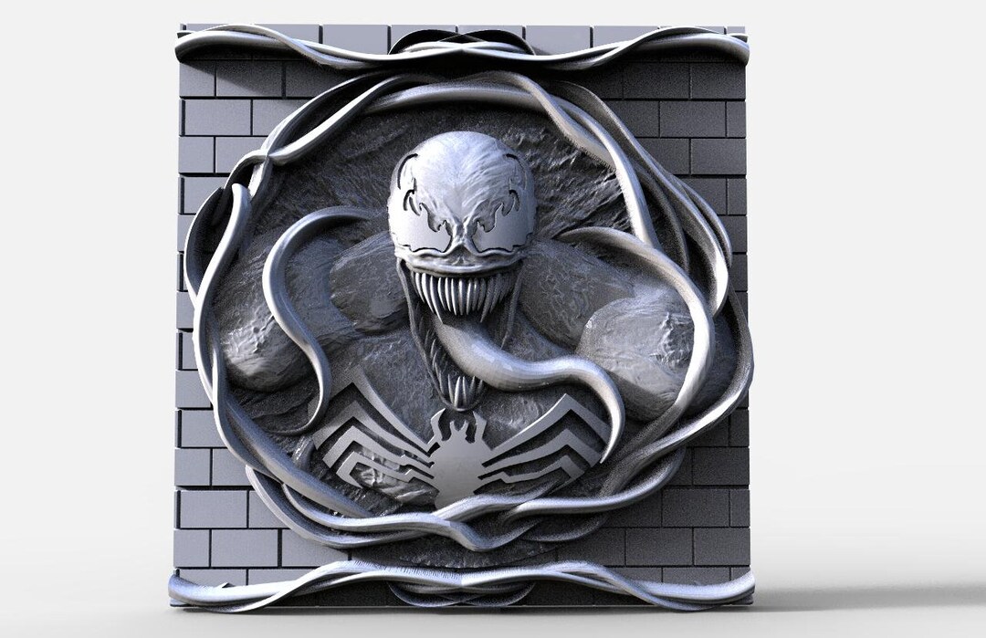 Digital File Venom, CNC 3D Model Stl - Etsy