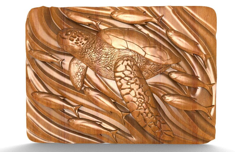 Digital File Turtle CNC 3d Model STL - Etsy