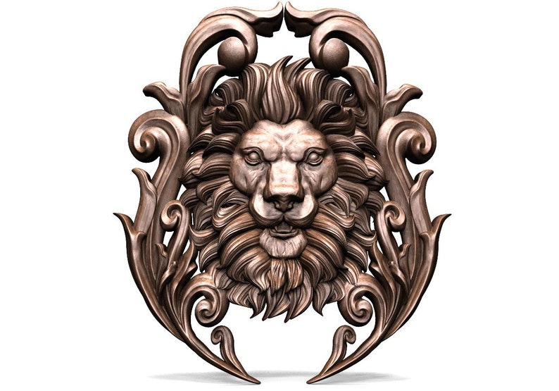 Digital File Lion CNC 3d Model Stl - Etsy