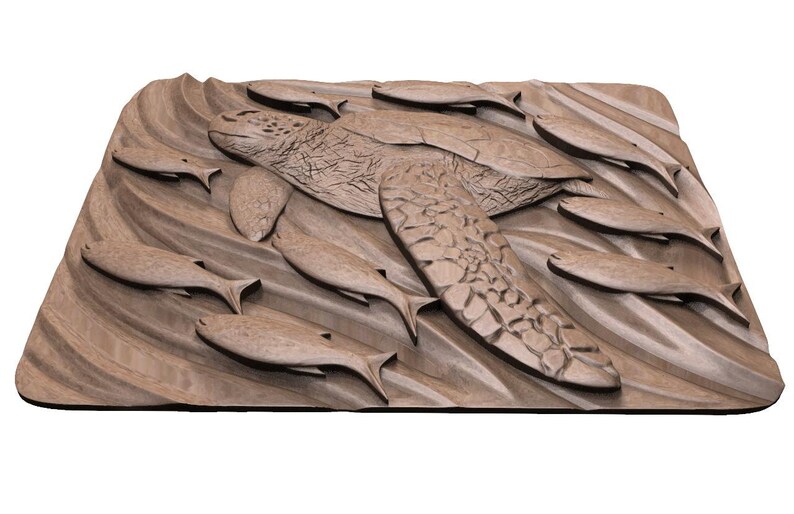 Digital File Turtle CNC 3d Model STL - Etsy