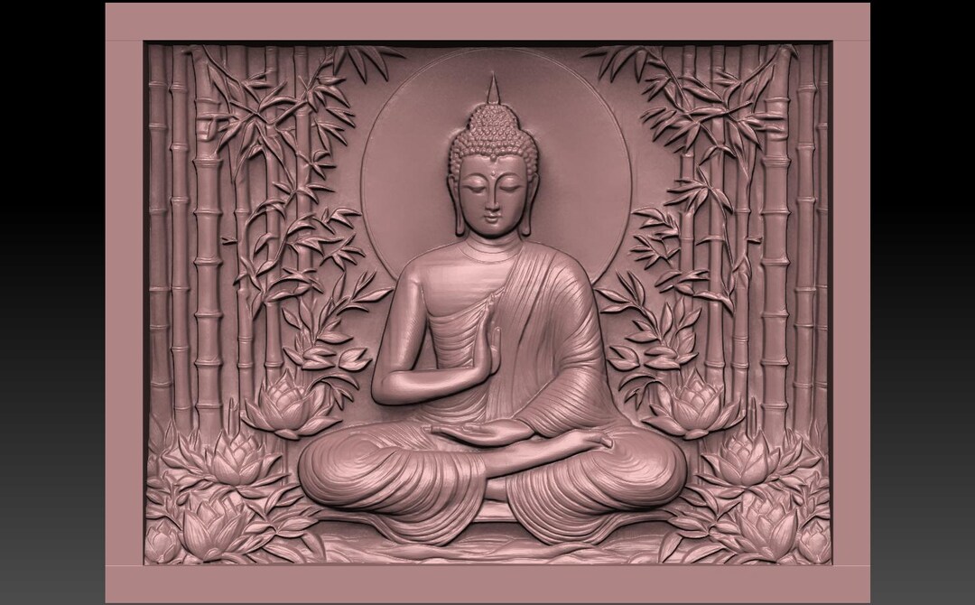 Buddha 3D Model, STL File for CNC and 3D Printing - Etsy