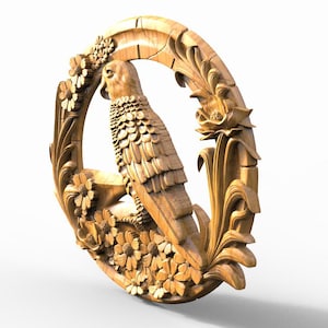 Digital File Parrot CNC 3d Model Stl - Etsy UK