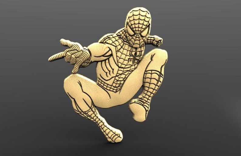 Digital File Spiderman Bas-relief, Cnc 3d Model - Etsy