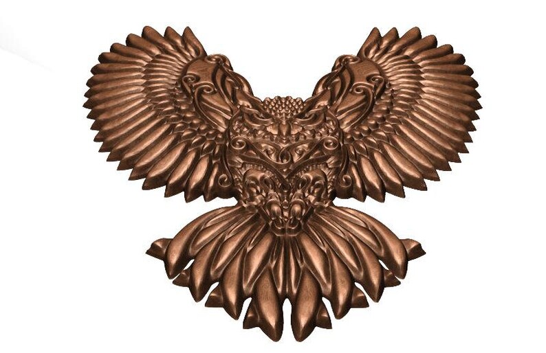 Digital File Owl Cnc 3d Model Stl - Etsy