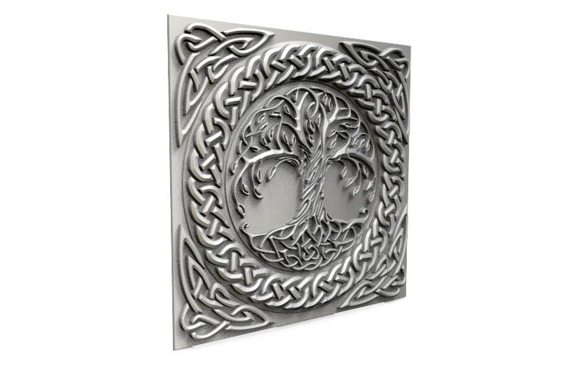 Digital File Celtic Tree of Life CNC 3d Model Stl - Etsy