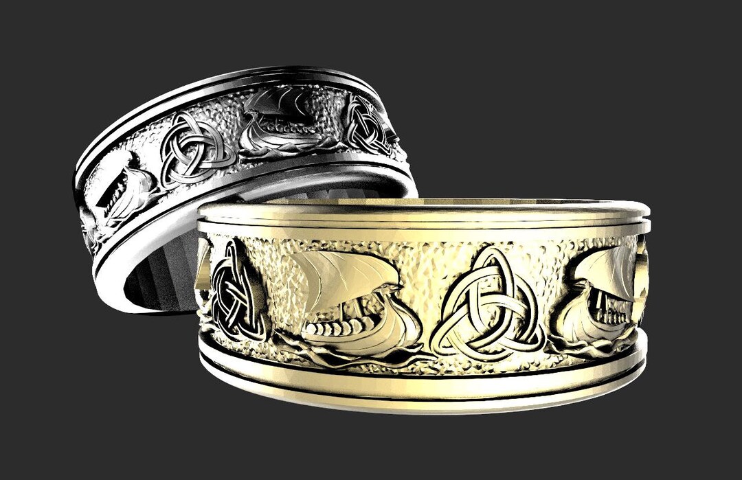 Digital File Viking Ship Ring Jewelry 3d Model Stl - Etsy