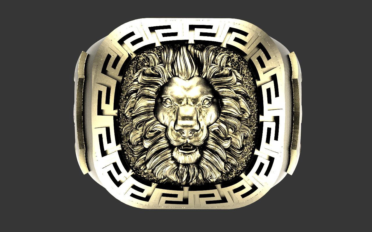 Digital File Lion Ring Jewelry 3d Model Stl - Etsy