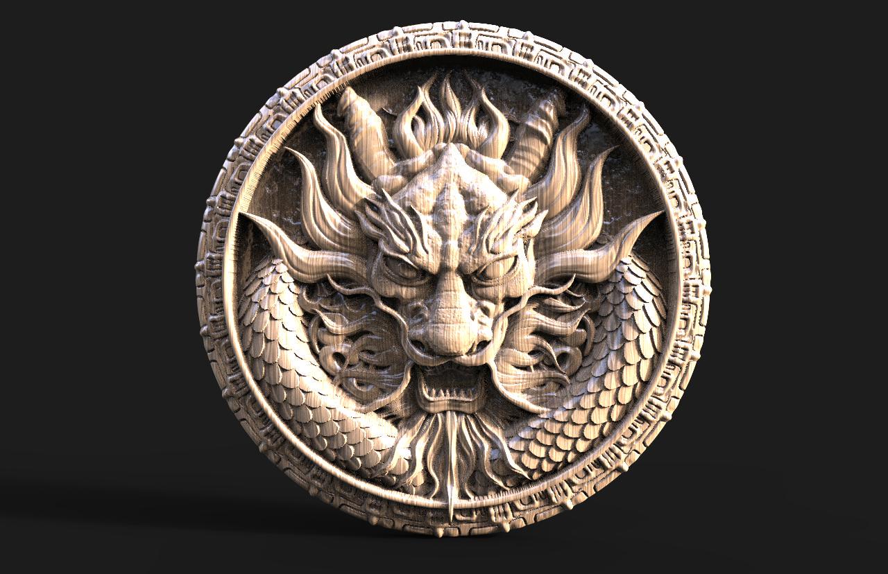 Chinese Dragon 3D Model, CNC Router STL, 3D Printing - Etsy Canada