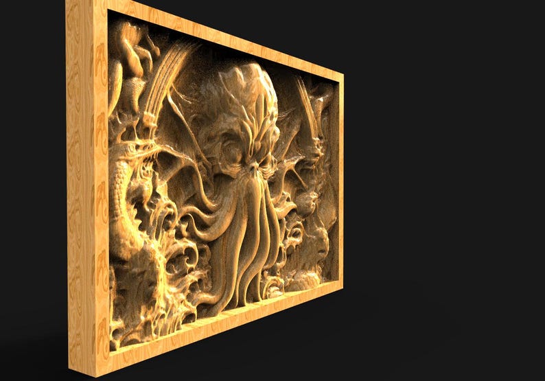 Cthulhu 3d Model STL, for CNC Router or 3D Printing - Etsy