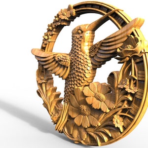 Digital File Hummingbird CNC 3d Model Stl - Etsy