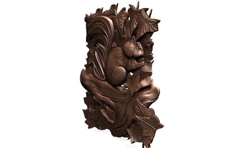 Digital File Squirrel CNC 3d Model STL - Etsy