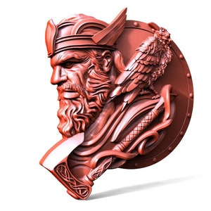 Digital File Odin Viking CNC 3d Model - Etsy