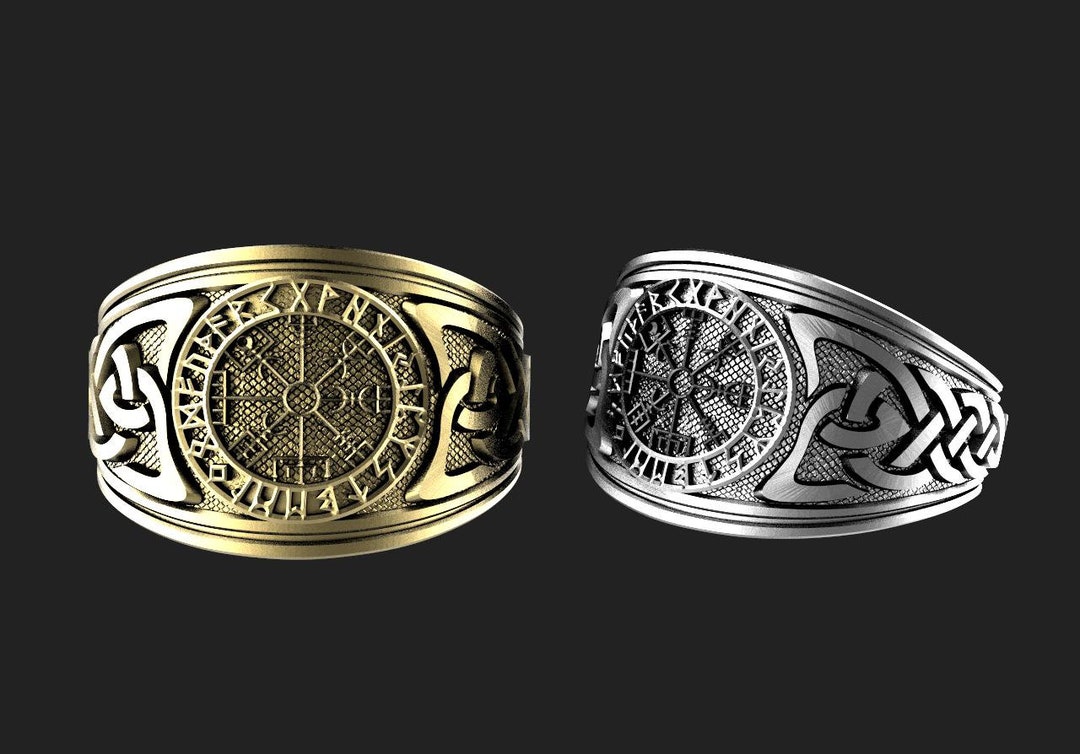 Digital File Vegvisir Viking Ring Jewelry 3d Model Stl - Etsy