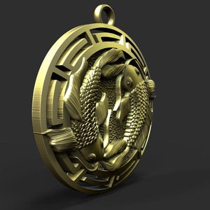 Digital File Fishes Jewelry 3d Model Stl - Etsy