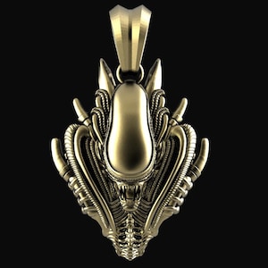 Digital File Alien Xenomorph Pendant, Jewelry 3d Model Stl - Etsy
