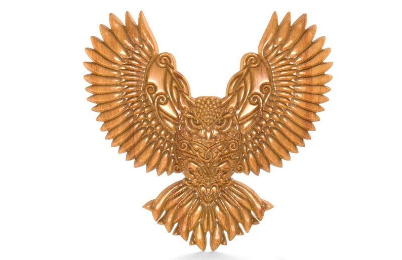 Digital File Owl Cnc 3d Model Stl | Etsy