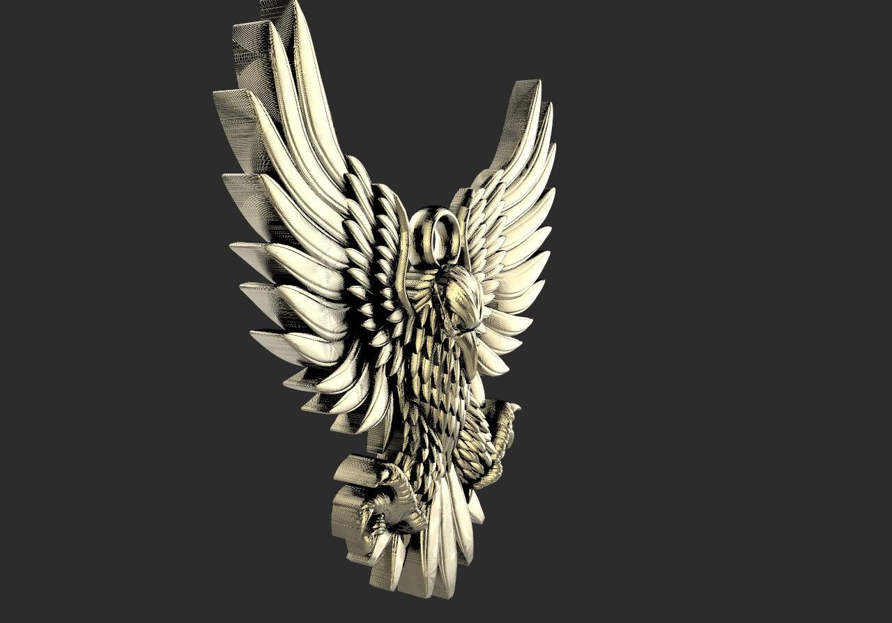 Digital File Eagle Pendant 3d Model Stl - Etsy UK
