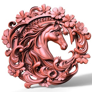 Digital File Horse CNC 3d Model STL - Etsy