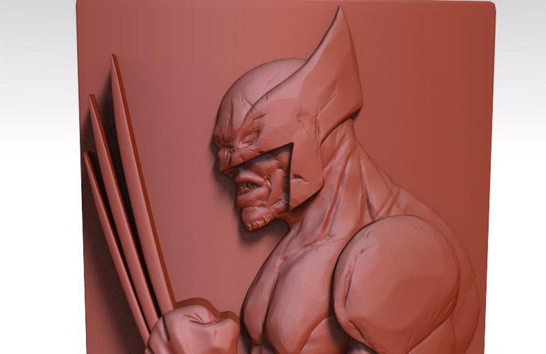 Digital File Wolverine CNC 3d Model Stl | Etsy