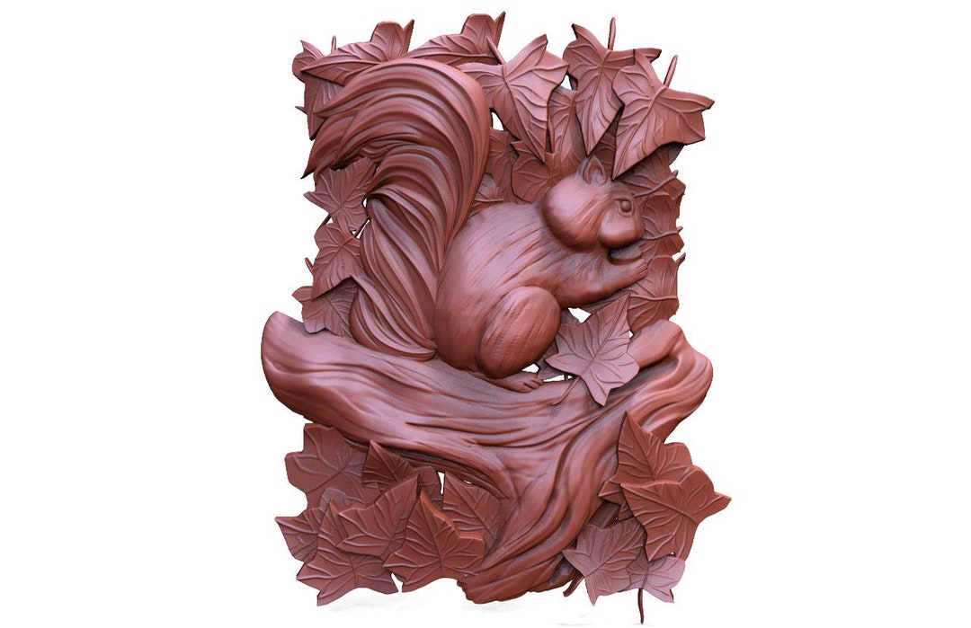 Digital File Squirrel CNC 3d Model STL - Etsy