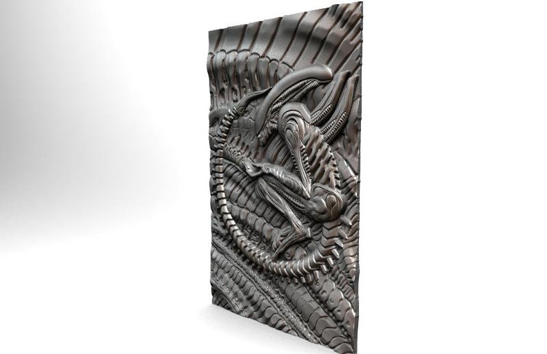 Digital File Alien CNC 3d Model STL - Etsy