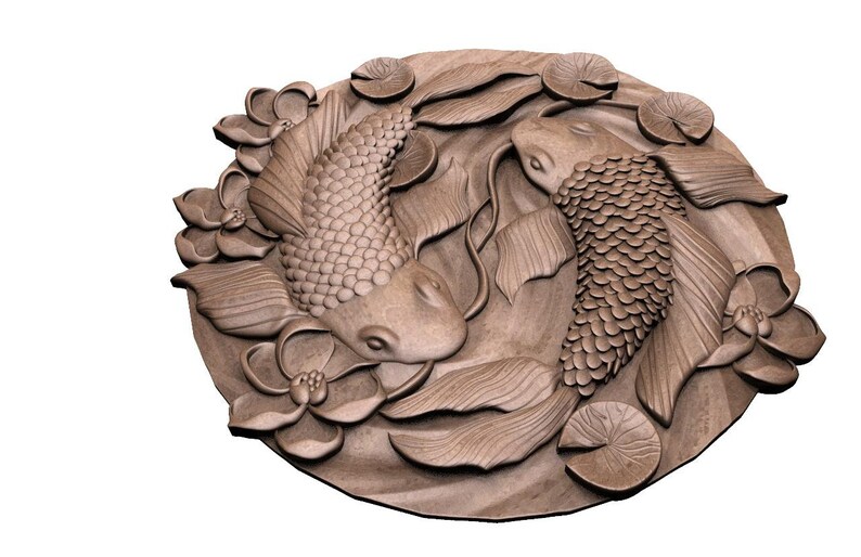 Digital File Fishes Cnc 3d Model Stl - Etsy
