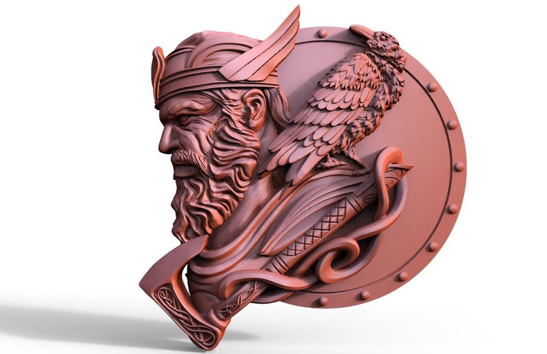 Digital File Odin Viking CNC 3d Model - Etsy