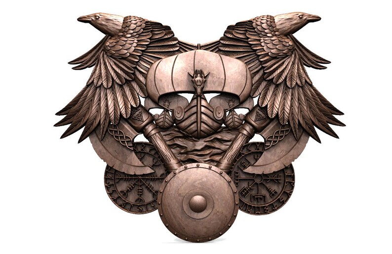 Digital File Viking Ship CNC 3d Model Stl - Etsy