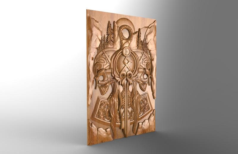 Digital File Viking CNC 3d Model Stl | Etsy UK