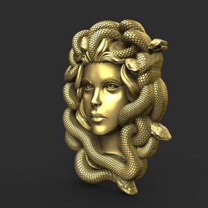 Digital File Medusa Pendant Jewelry 3d Model Stl - Etsy
