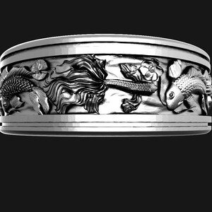 Digital File Fish Ring Jewelry 3d Model Stl - Etsy