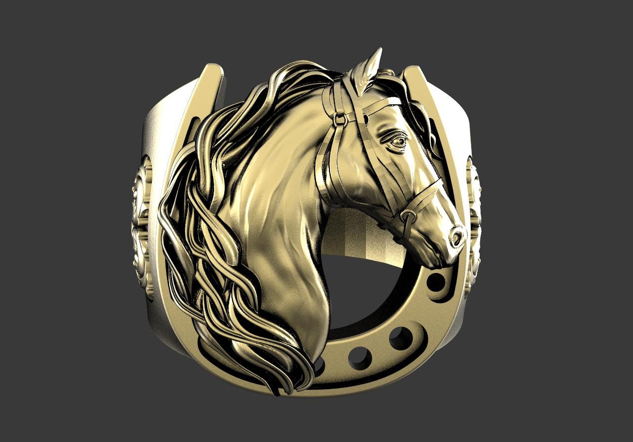 Digital File Horse Ring Jewelry 3d Model Stl - Etsy